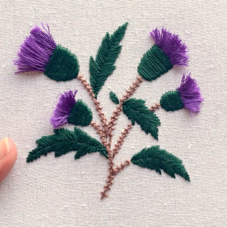 Thistle Needlework (Free Pattern) - Makenstitch