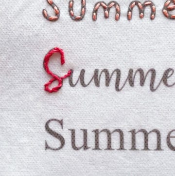 How To Embroider Letters - Makenstitch