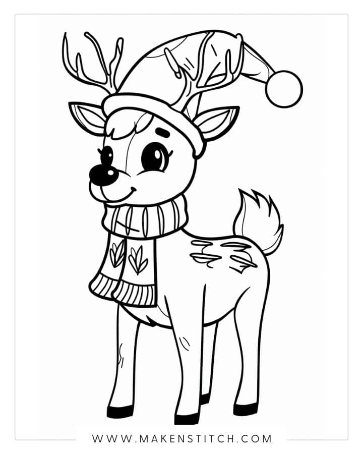 Rudolph Coloring Pages (20 Free Printables) - Makenstitch