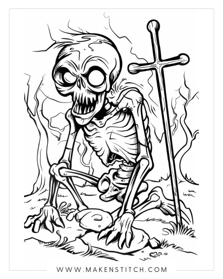 42 Monster Coloring Pages - Makenstitch