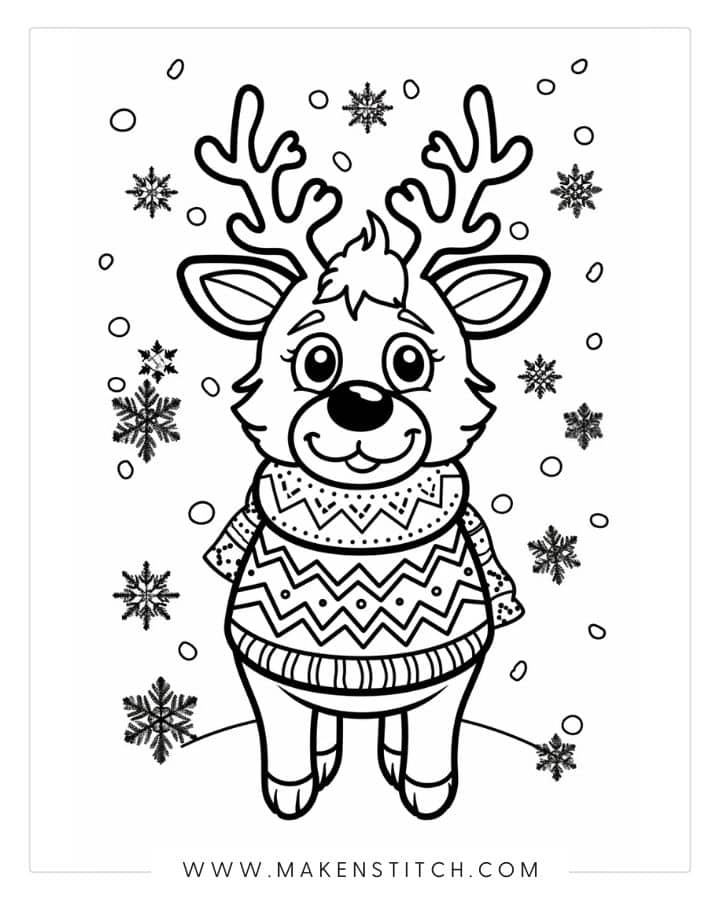 Rudolph Coloring Pages (20 Free Printables) - Makenstitch