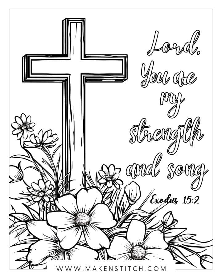 Bible Verses Coloring Pages - Makenstitch