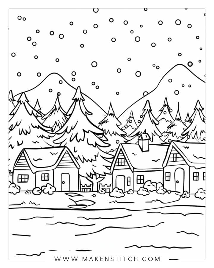 28 Snowflakes Coloring Pages - Makenstitch