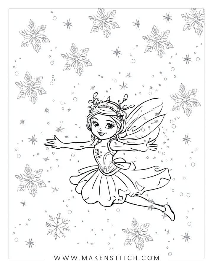28 Snowflakes Coloring Pages - Makenstitch