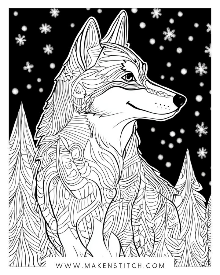 22 Husky Coloring Pages - Makenstitch