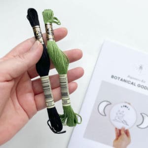 Botanical Goddess Tutorial Free Embroidery Pattern - Makenstitch