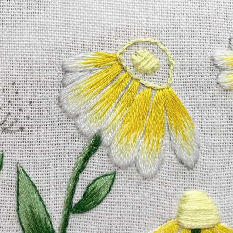 Daisies Embroidery Decoration Tutorial - Makenstitch