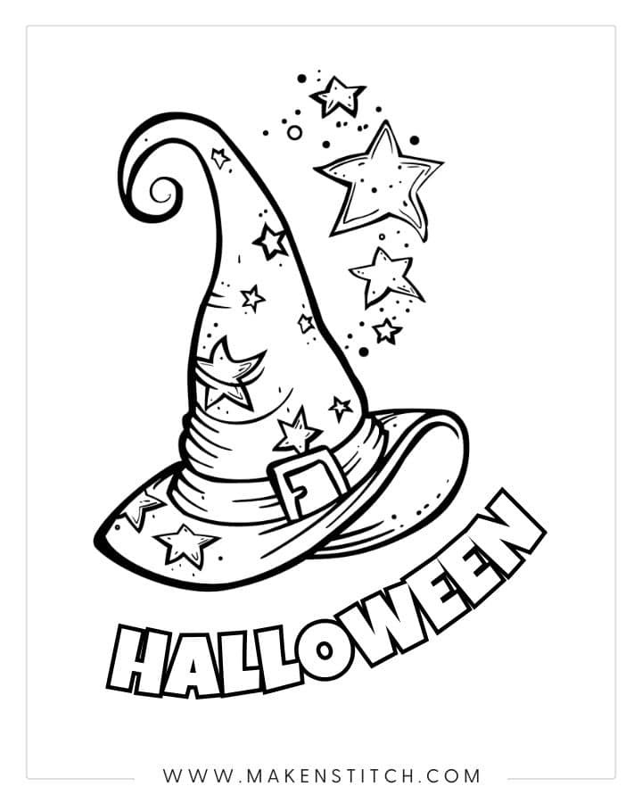 Halloween Coloring Pages - Makenstitch