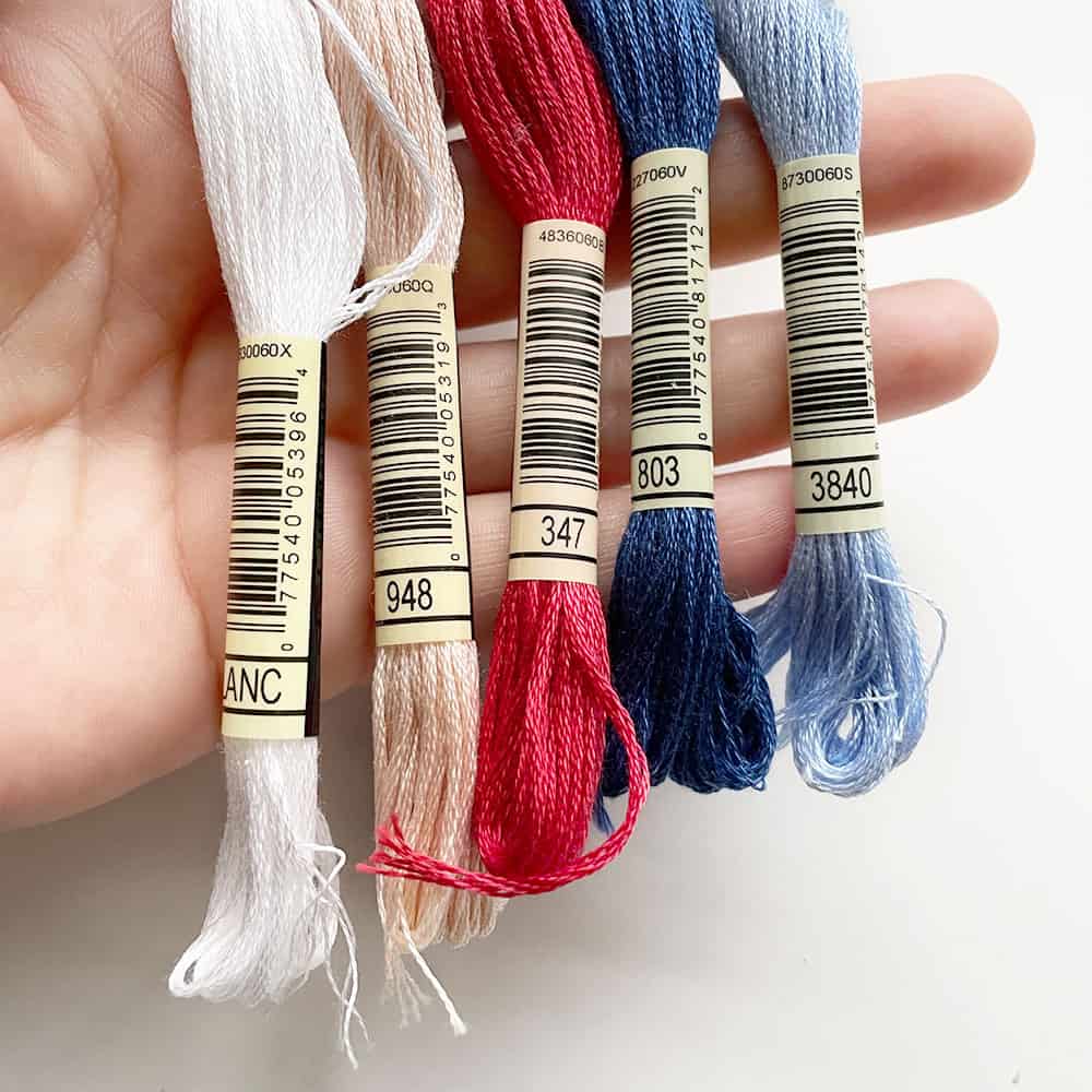 Primary Colors Stitch Color Palette - Makenstitch