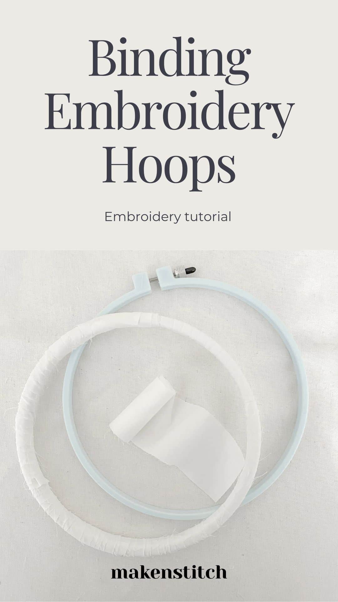 How to Bind an Embroidery Hoop - Makenstitch