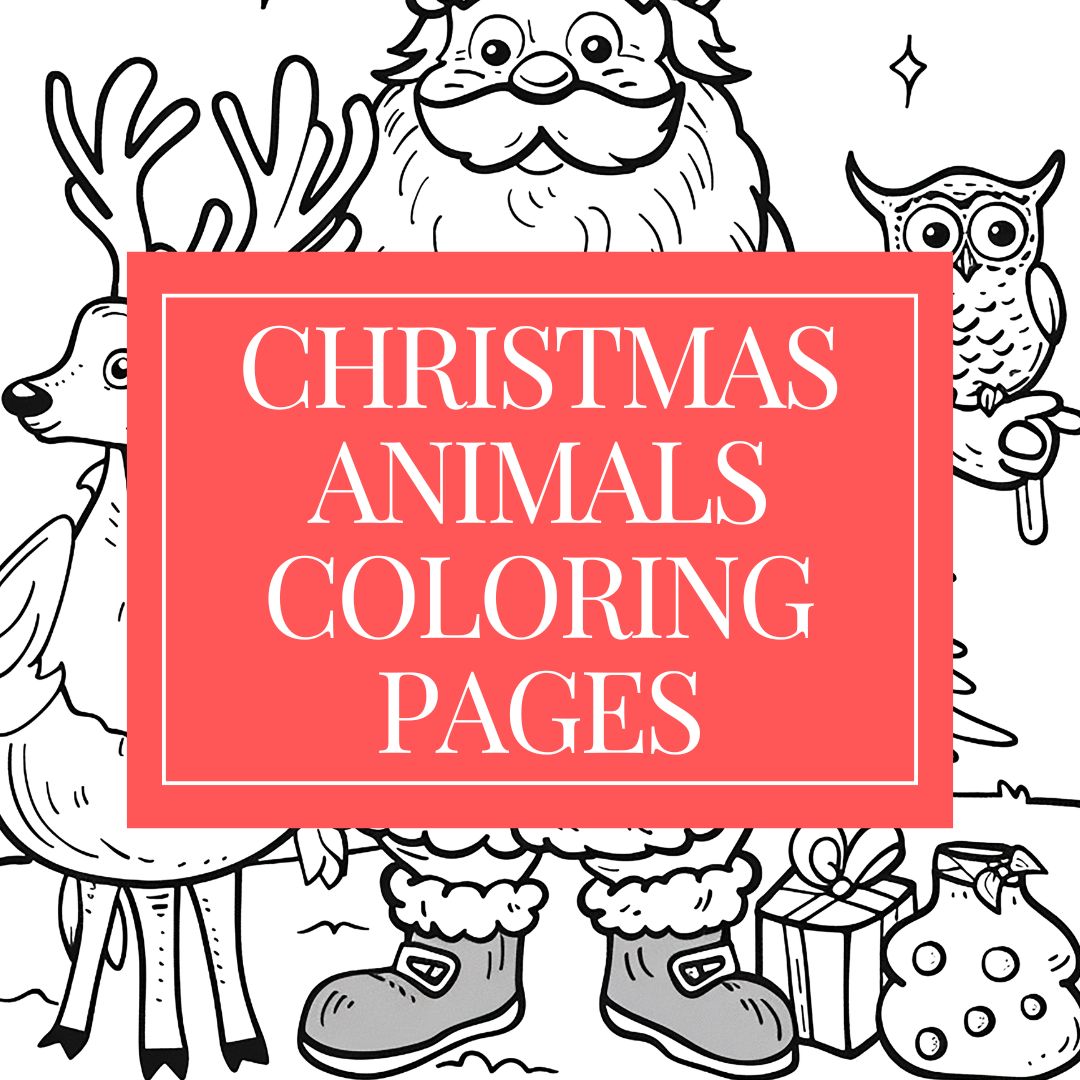 20 Christmas Animals Coloring Pages - Makenstitch