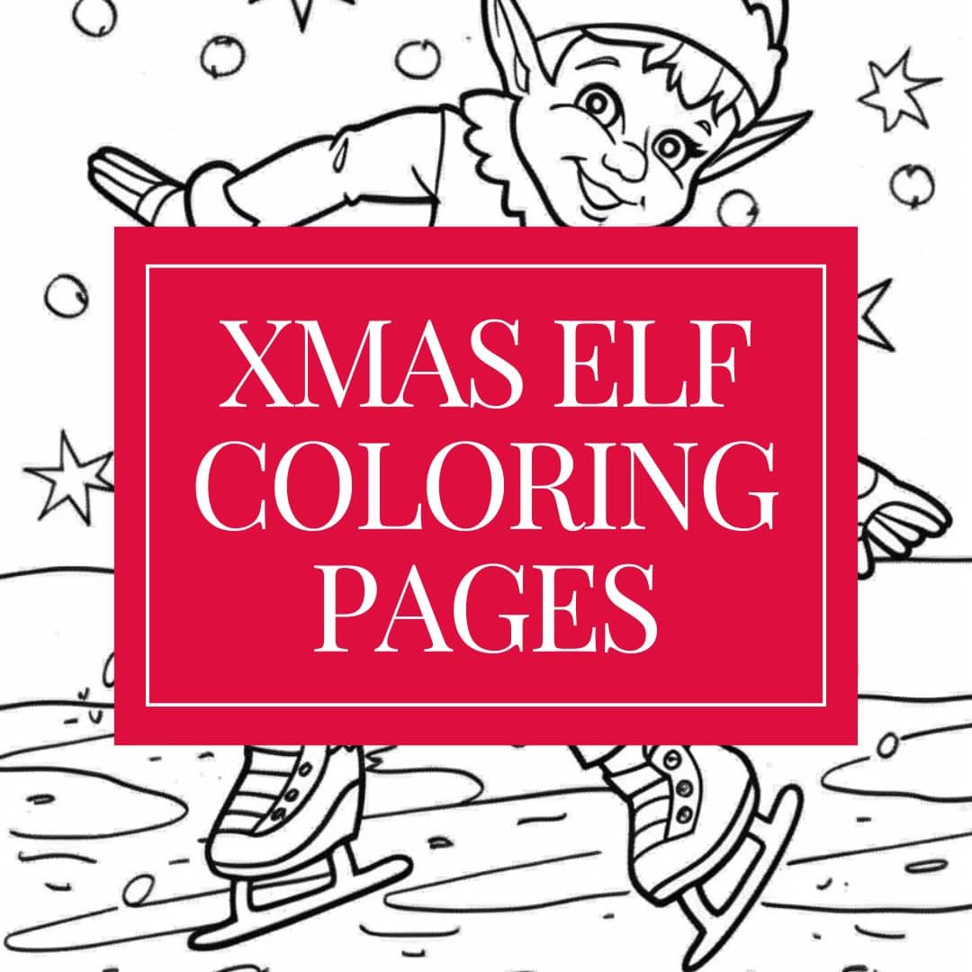 20 Christmas Elves Coloring Pages - Makenstitch
