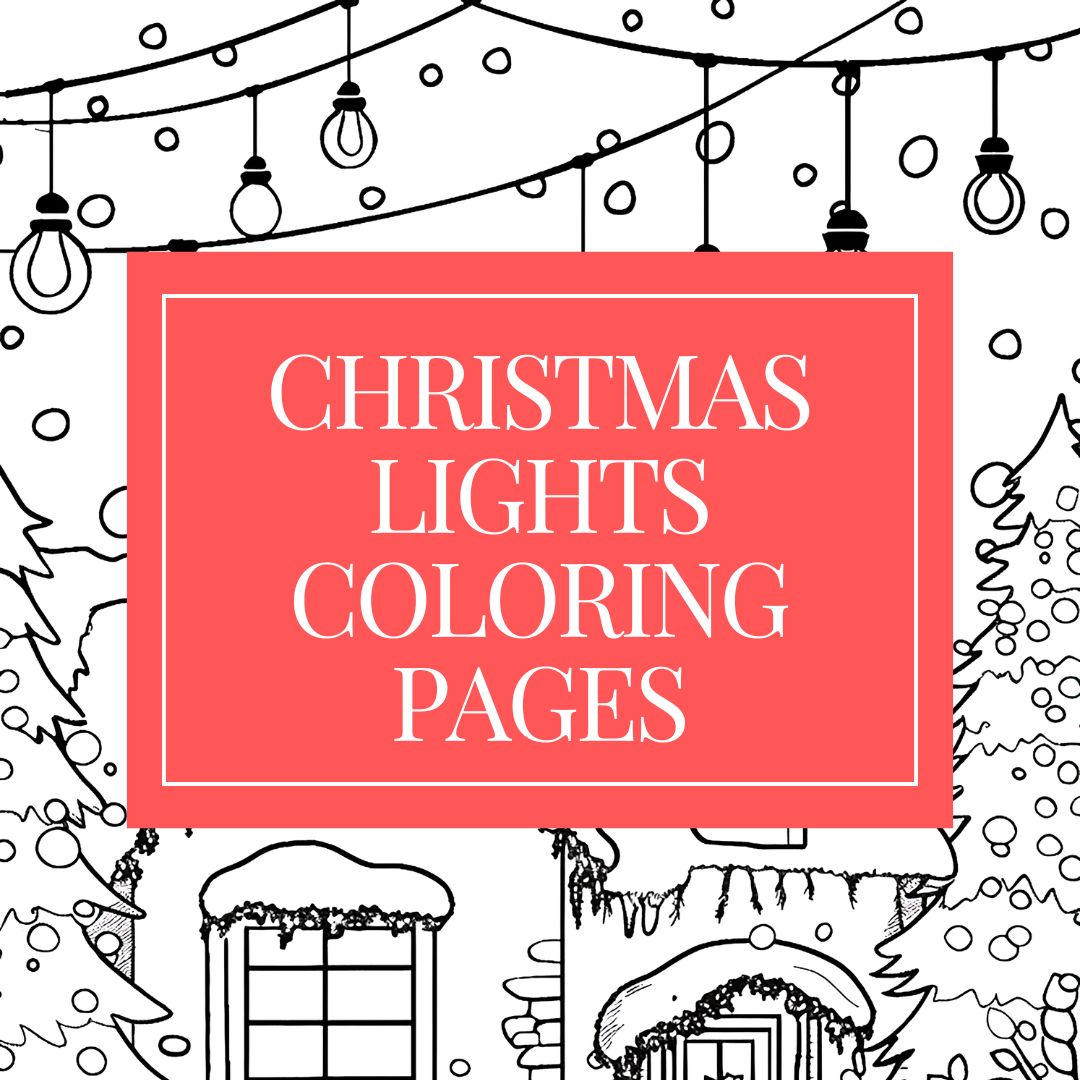 Christmas Lights Coloring Pages - Makenstitch