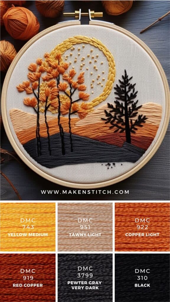 Colors of Sunset - Makenstitch