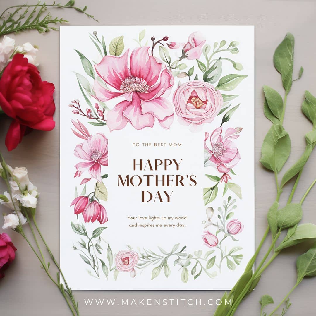 50 Poems for Mothers Day Cards to Make Her Smile - Makenstitch