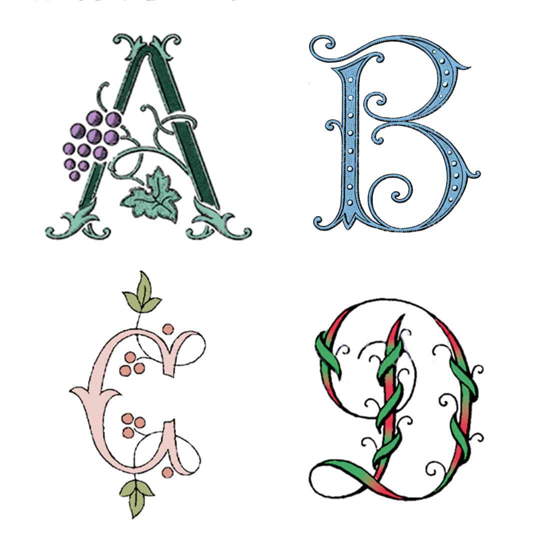 Free Printables Letters And Monograms - Makenstitch