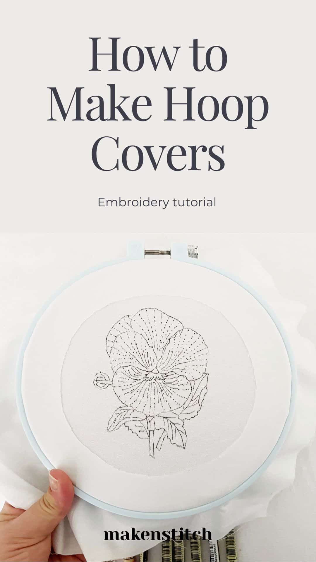 How to Make an Embroidery Hoop Cover - Makenstitch