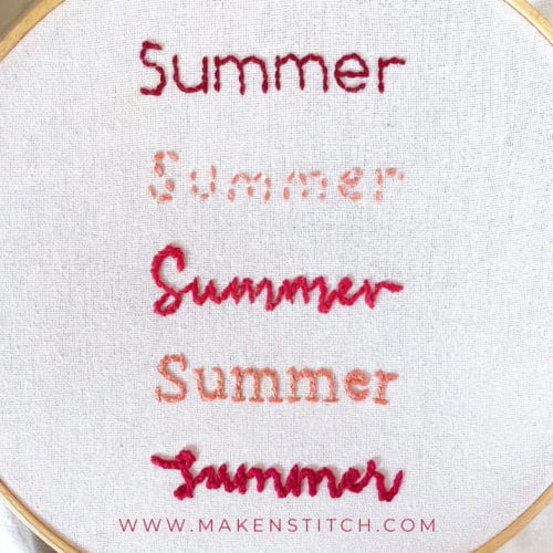 How To Embroider Letters - Makenstitch