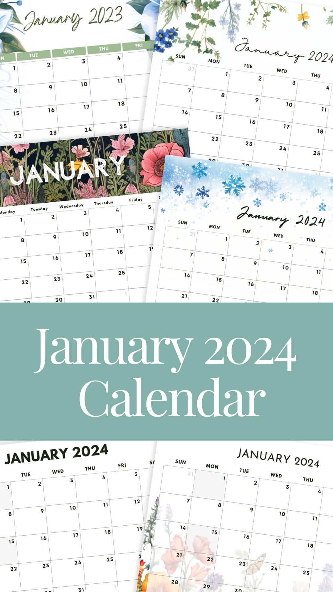 January 2024 Calendar Free Printable - Makenstitch
