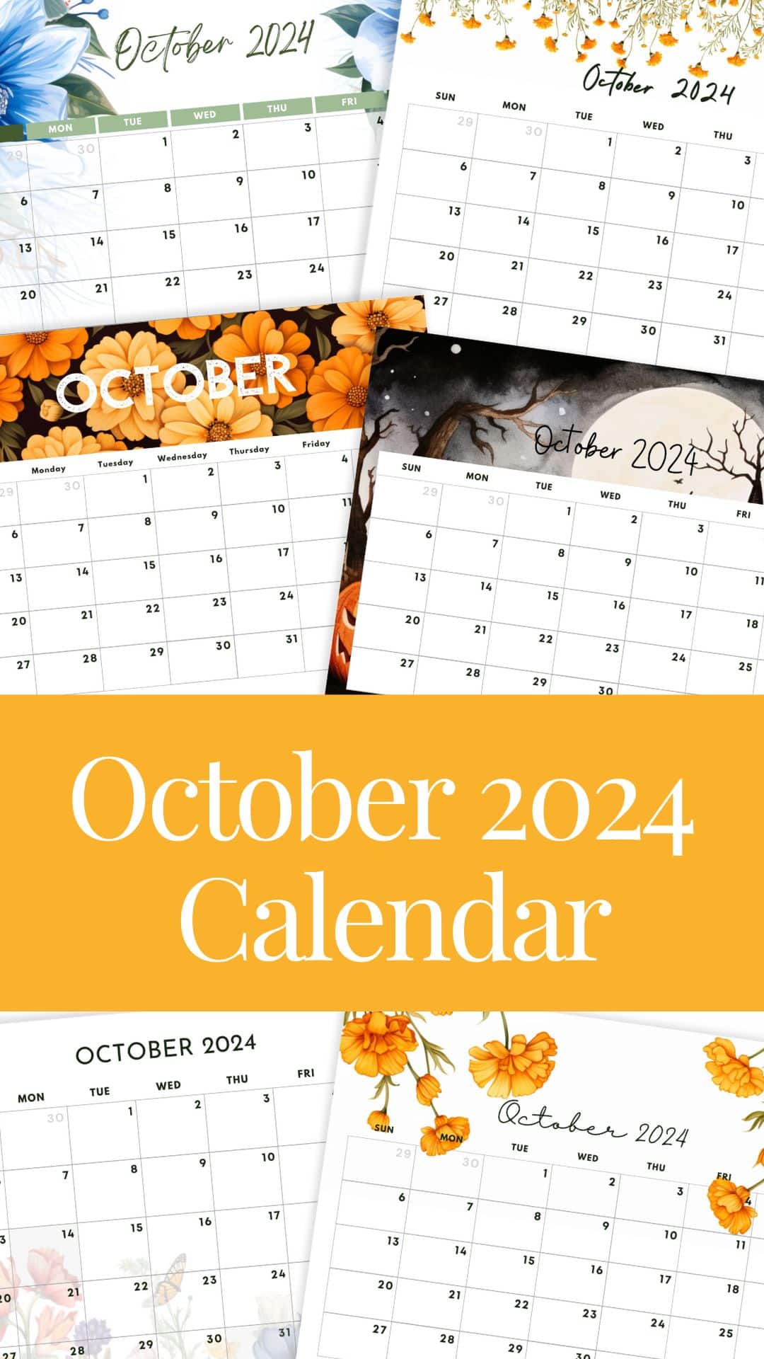 October 2024 Calendar Free Printable - Makenstitch