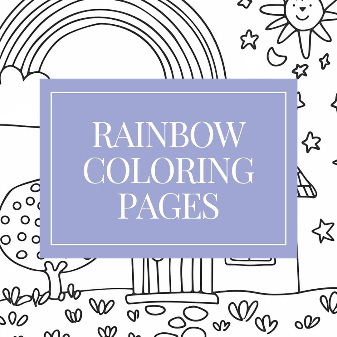 Rainbow Coloring Pages - Makenstitch