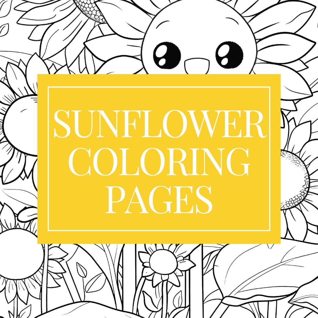 20 Sunflower Coloring Pages - Makenstitch